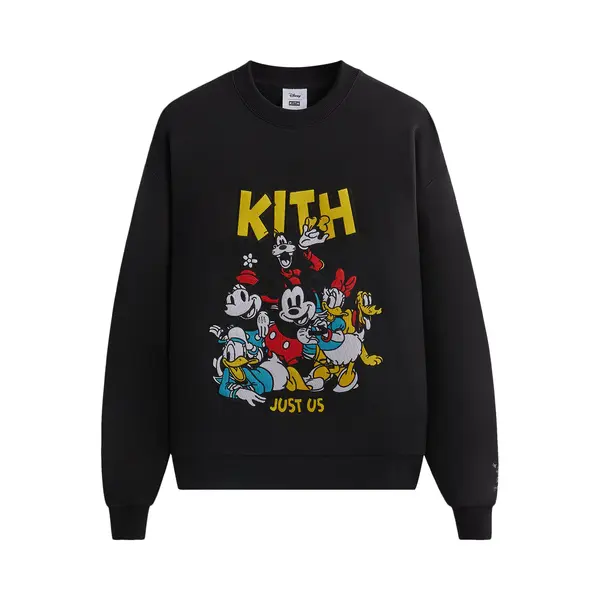 Kith For Mickey & Friends Forever Vintage Crewneck - Black