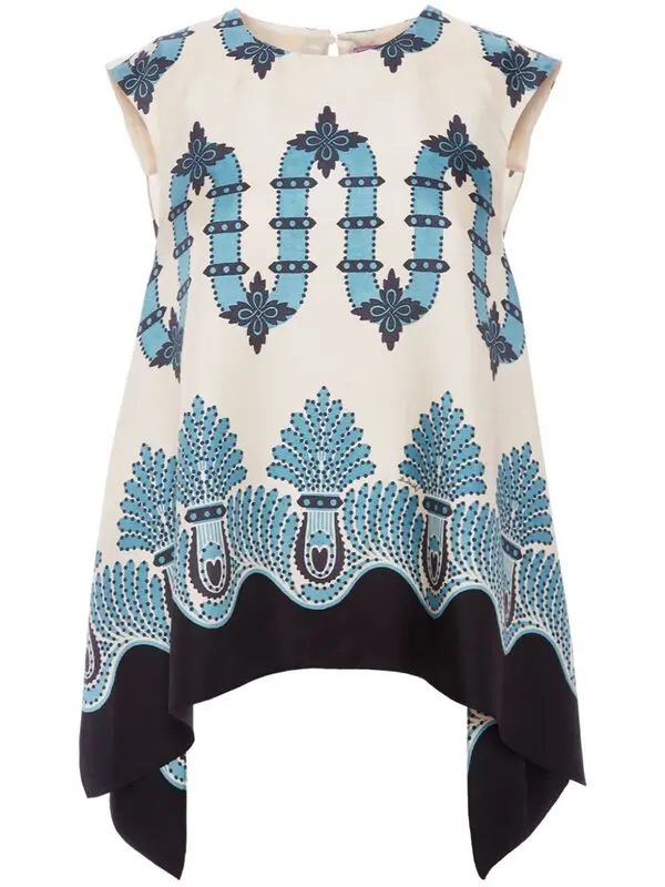 La DoubleJ San Carlo Silk Top - White