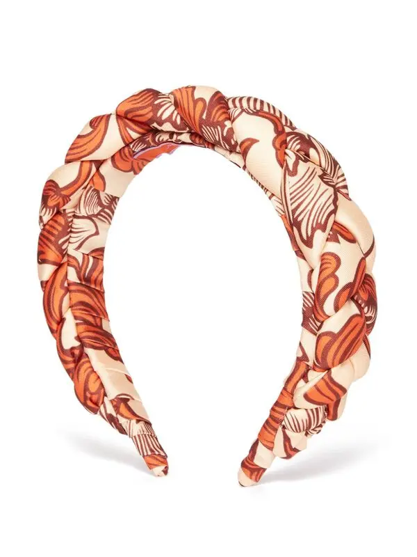 La DoubleJ Padded Braid Headband - Red