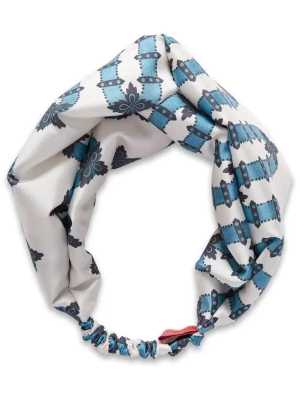 La DoubleJ Geometric-print Pinup Headband