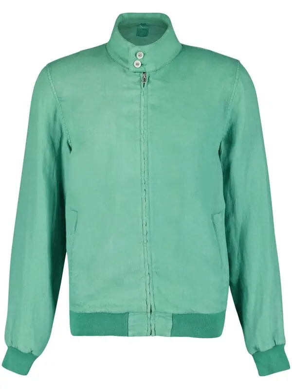 120% Lino Linen Bomber Jacket