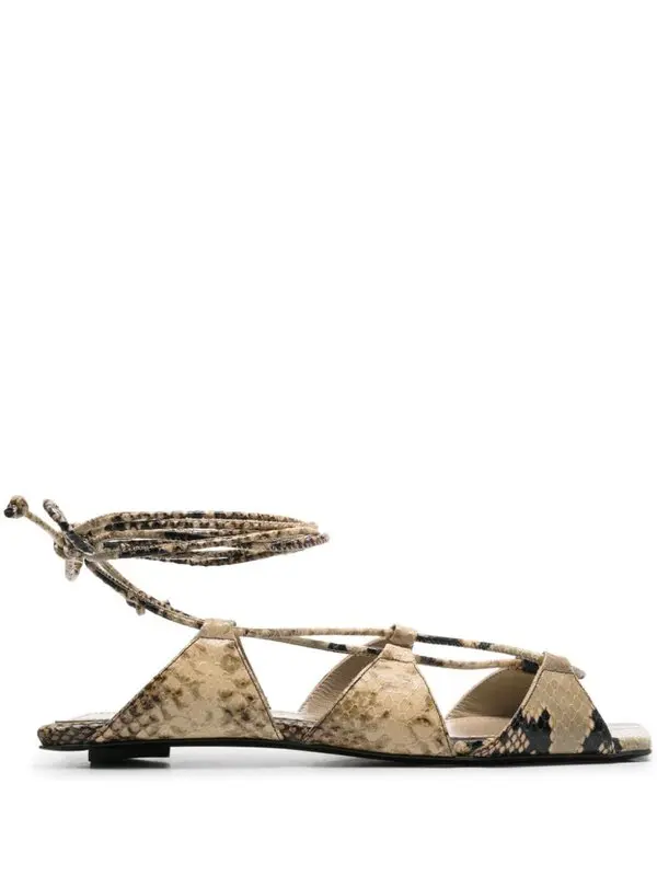 Attico Reneè Leather Sandals
