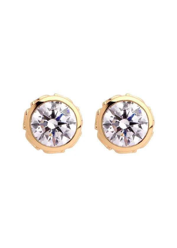 Coach Signature Crystal Stud Earrings