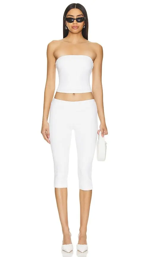 MORE TO COME Siara Capri Set - White