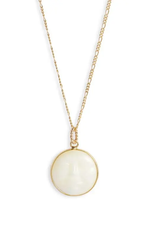 CHILD OF WILD Mahina Moon Pendant Necklace - Gold
