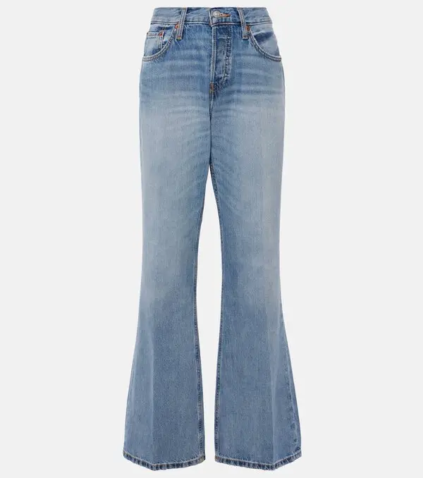 RE/DONE Loose Boot Mid-rise Wide-leg Jeans
