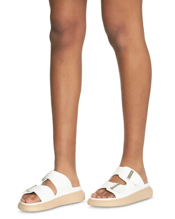 Alexander McQueen Buckled Slide Sandals