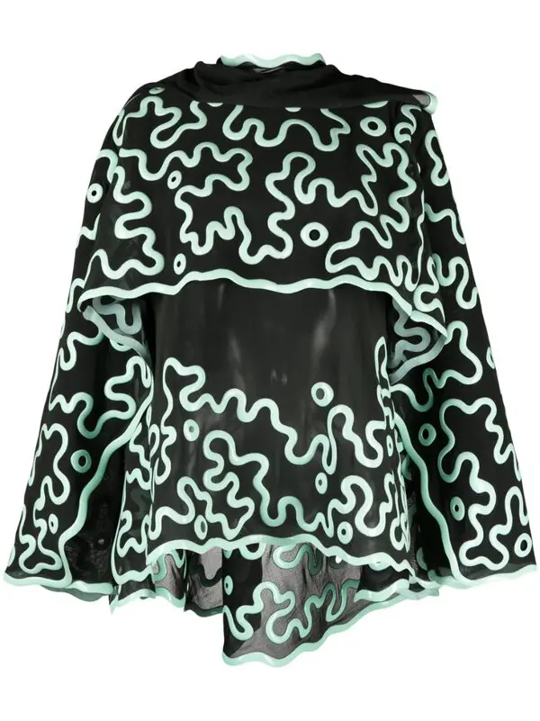 Bottega Veneta 3d-printed Cape Blouse