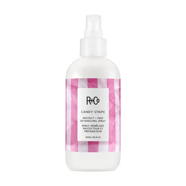 R+Co Candy Stripe Protect And Prep Detangling Spray