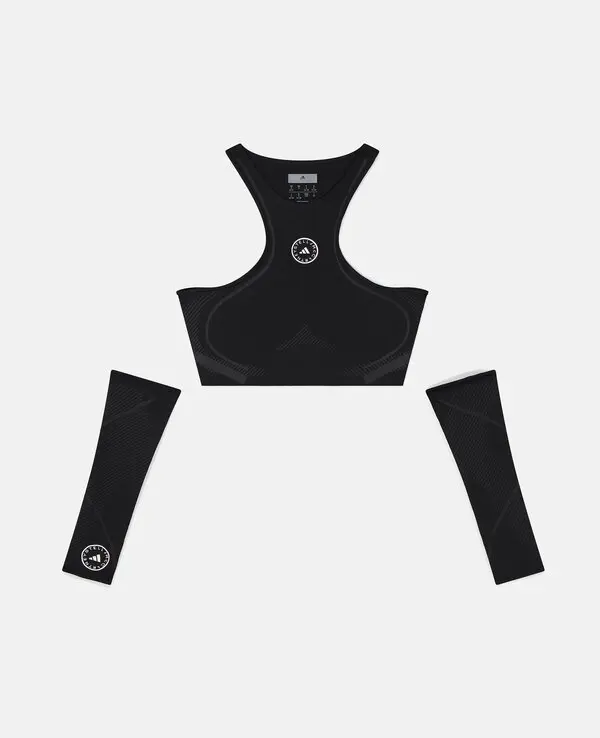 Stella McCartney Truepace Running Crop Top With Arm Guards