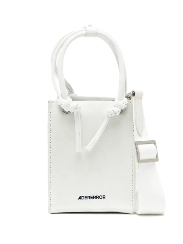 Ader Error Small Shopper Shoulder Bag In White - 40% Off