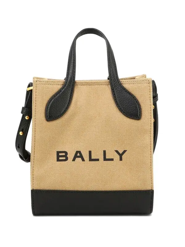 Bally Bar Logo-print Tote Bag - Neutrals