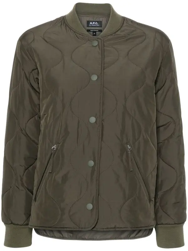 A.p.c. Padded Quilted Bomber Jacket
