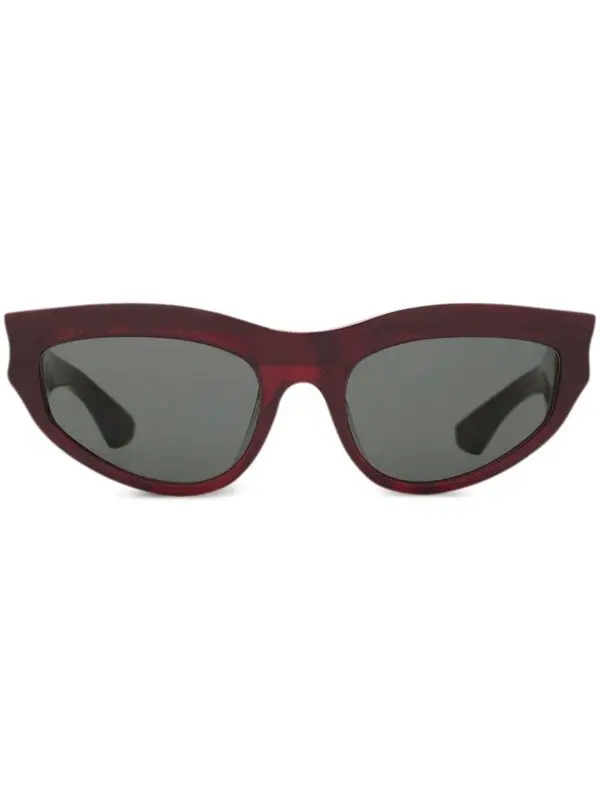 Burberry Dark Red Cat-Eye Sunglasses Burberry BE4454 M (52 - 18) with Grey lenses and Red frame  main image 4