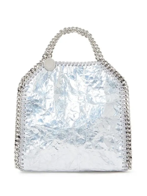 Stella McCartney Mini Falabella Metallic-effect Tote Bag
