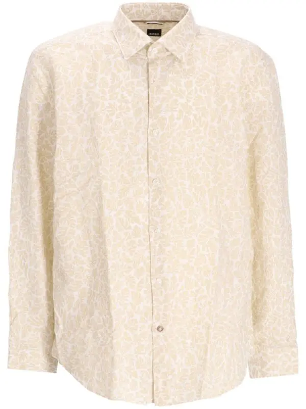 Hugo Boss C-hal Leaf-printed Shirt