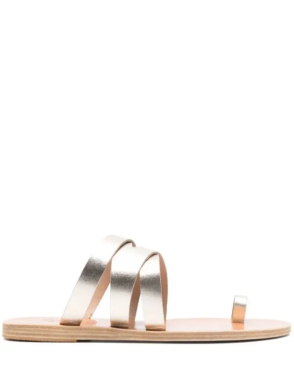 ANCIENT GREEK SANDALS Górdia Flat Sandals - Gold