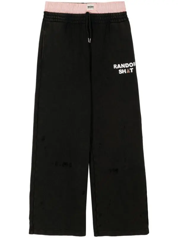 Natasha Zinko Layered Logo-print Trousers