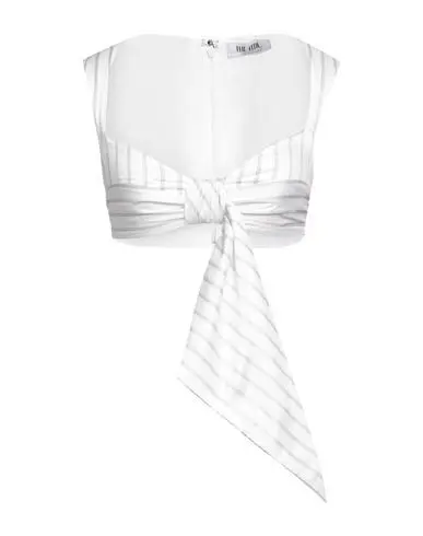Attico Striped Woven Crop Top
