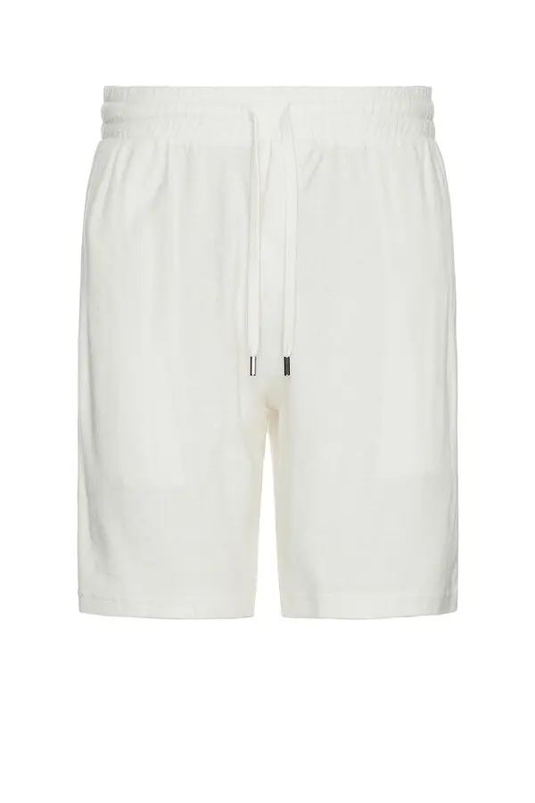 Frescobol Carioca Augusto Terry Cotton Blend Shorts - Ivory