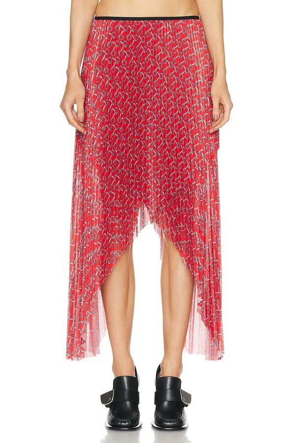 Burberry Pleated Midi Skirt
