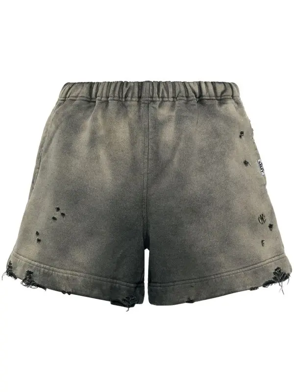 Mihara Yasuhiro Sunfaded Short Pants - Black