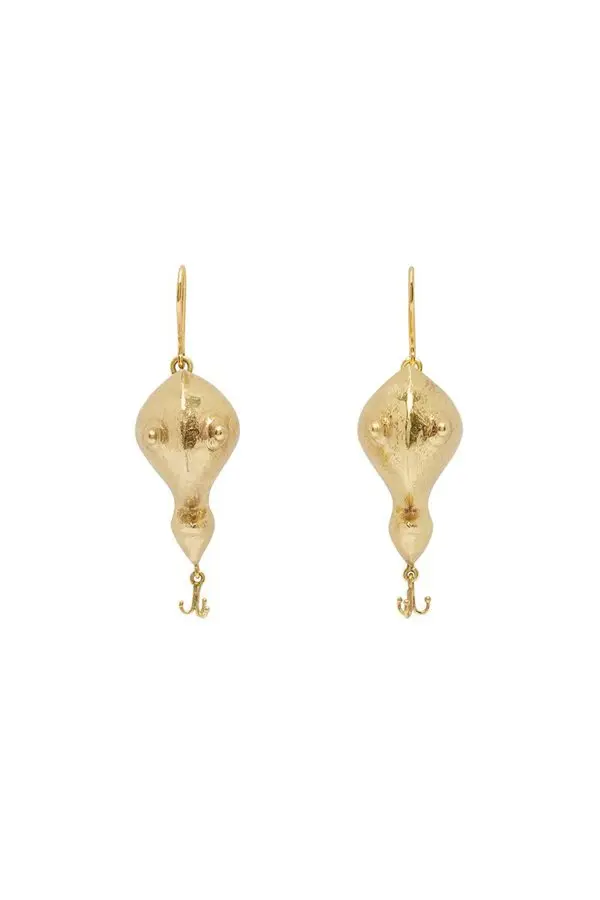 ALEMAIS Banana House Big Lure Earrings - Grey