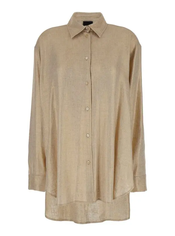 PLAIN Oversized Laminated Shirt
