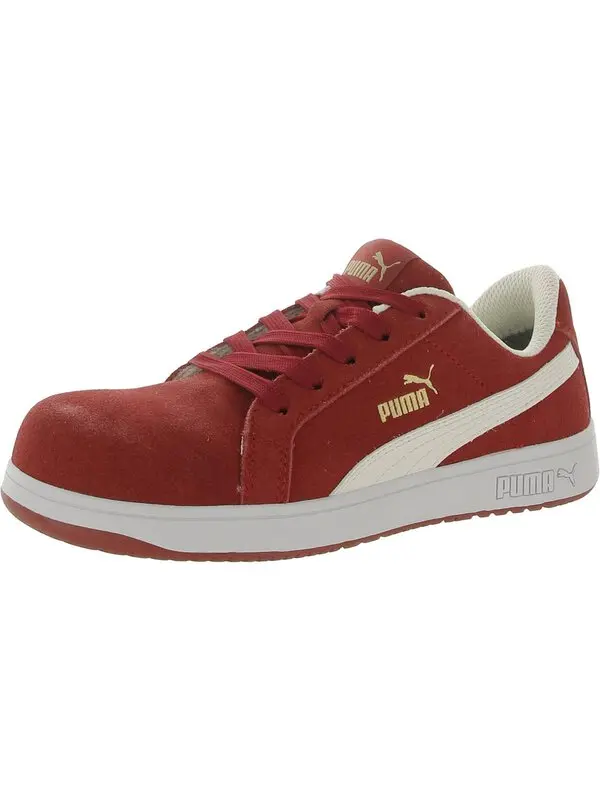Buy PUMA Iconic Composite Toe Faux Suede Work & Safety Shoes - Red At ...