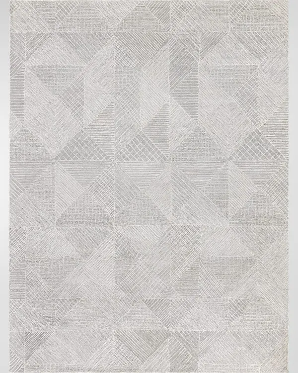 EXQUISITE RUGS Caprice Hand-tufted Rug, 9' X 12 - Silver, Ivory