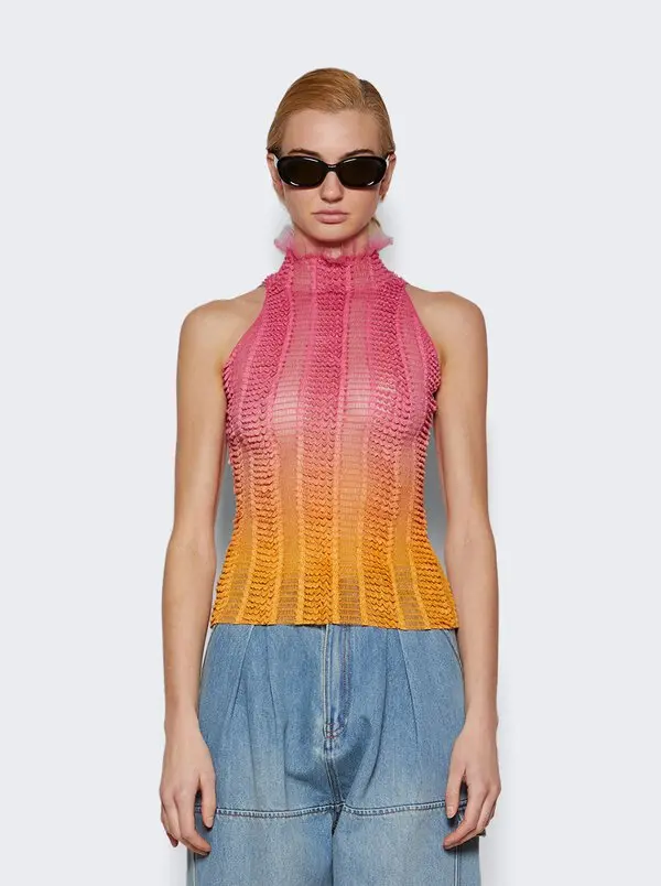 ROBERTA EINER Angel Ombre Top - Pink And Orange