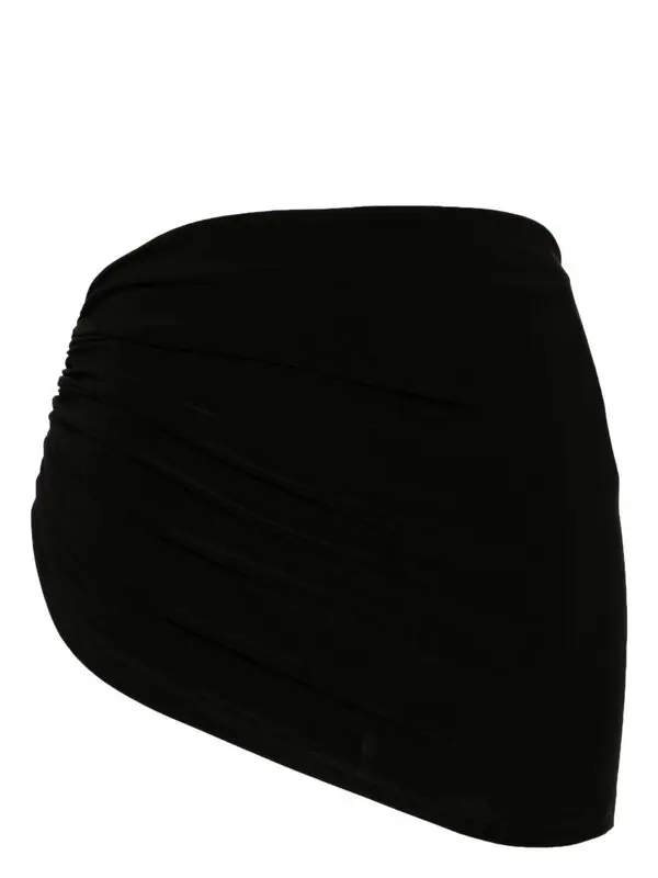 Norma Kamali Side Drape Mini Skirt