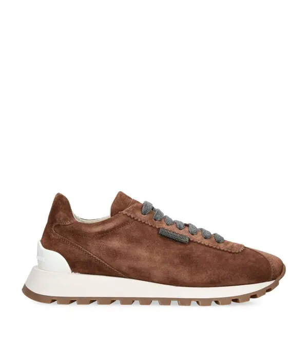 Brunello Cucinelli Suede Runner Sneakers - Brown