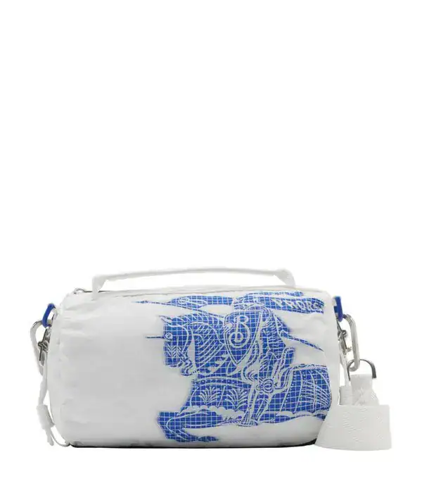 Burberry Extra Small Ekd Duffle Bag - White | Editorialist