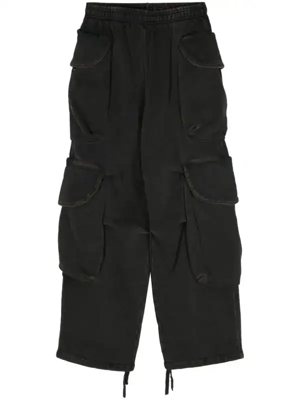 Entire Studios Heavy Gocar Mid-Rise Cargo Trousers - Black 