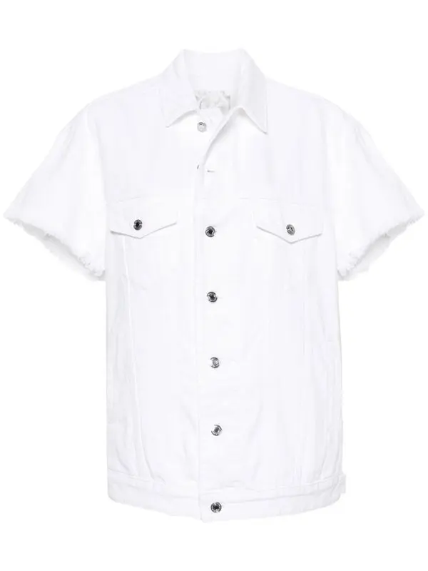Michael Kors Frayed-brim Denim Jacket