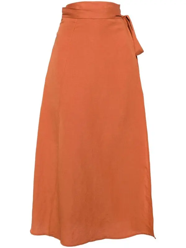 Voz High-waisted Maxi Skirt - Orange