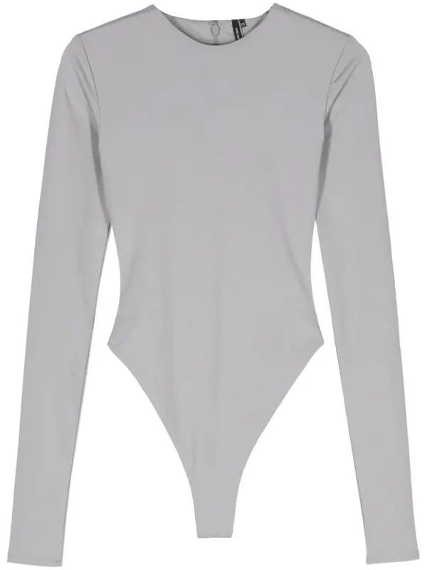 ENTIRE STUDIOS Round-neck Long-sleeved Bodysuit - Grey