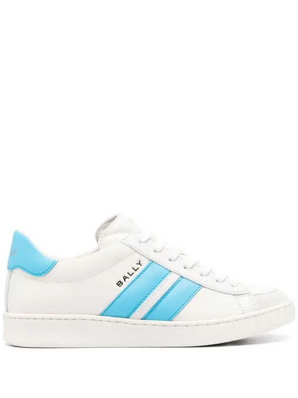 Bally Tyger Leather Sneakers - White