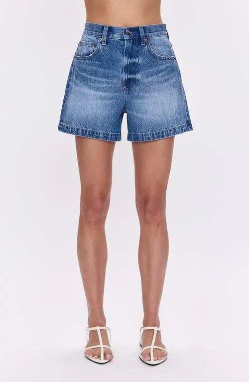 PISTOLA Saige High-waist Denim Shorts - Safari