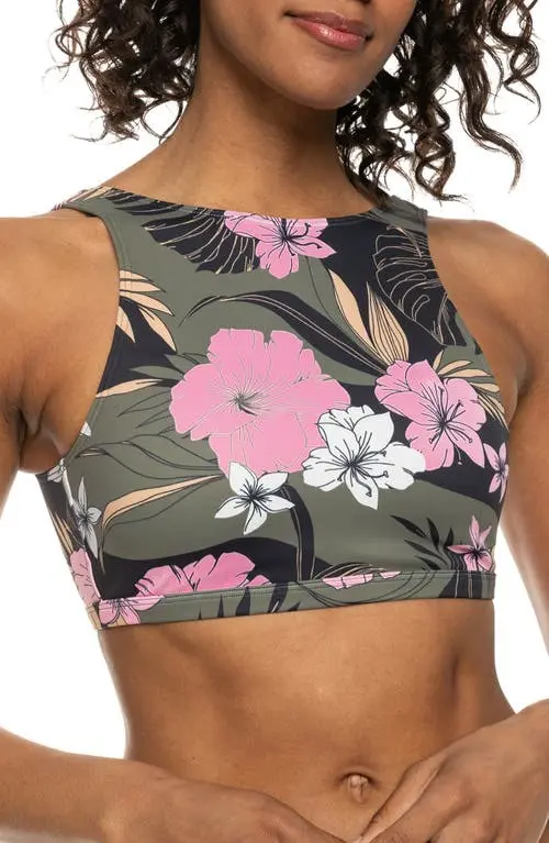 Roxy Pro The Pop Up Crop Bikini Top
