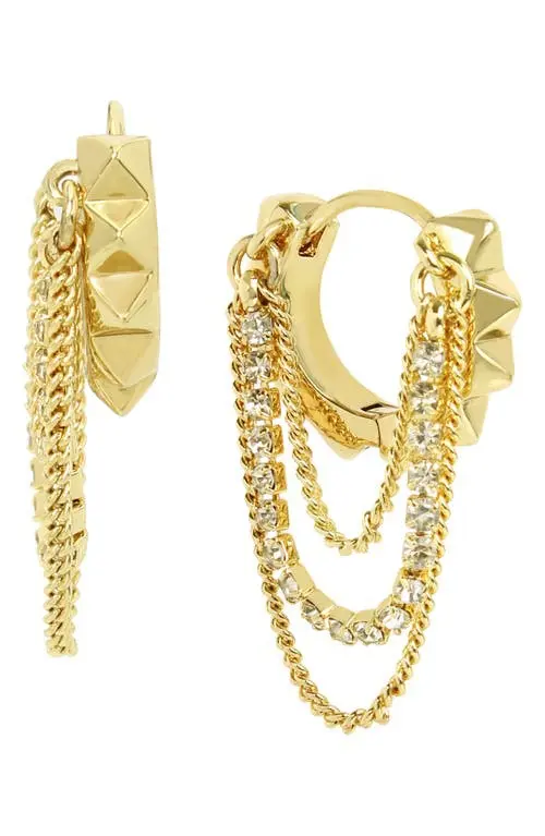 All Saints Muiltchain Huggie Hoop Earrings - Gold