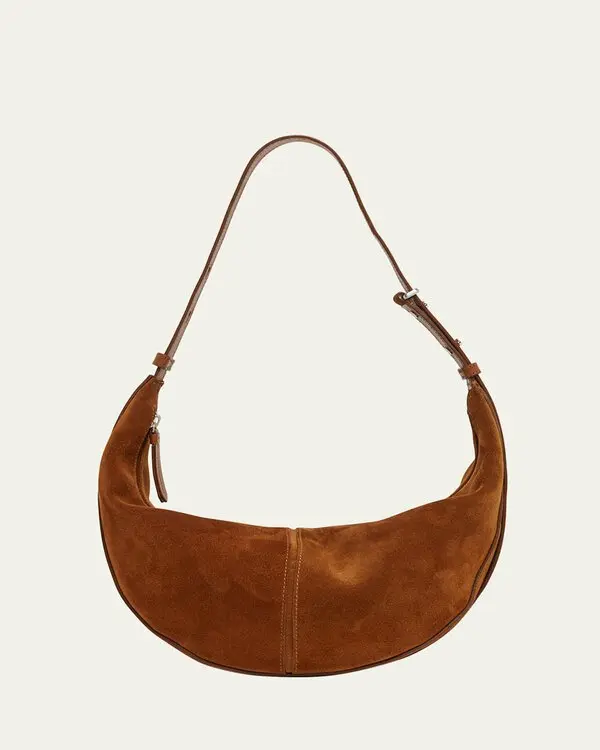 Proenza Schouler Slide Suede Shoulder Bag - Saddle