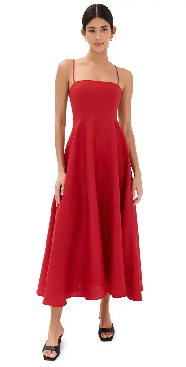 linen prairie dress Rust Prairie Linen Dress – allthebeautifullinen