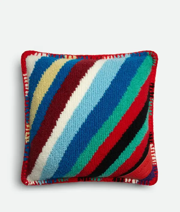 Bottega Veneta Loopy Stripe Knit Cushion