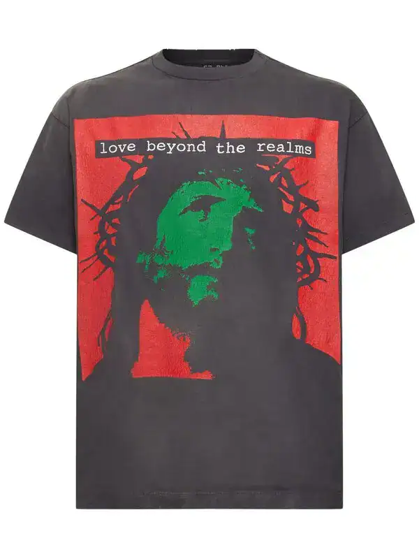 Saint Michael Love Beyond Saint Mx6 T-Shirt In Black - 35% Off 