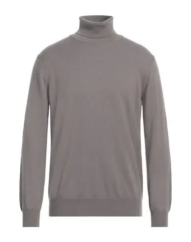 KANGRA Wool, Silk, And Cashmere Turtleneck - Grey