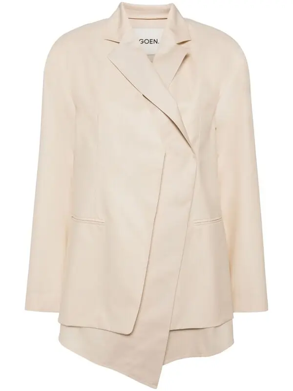Goen.j Layered Single-breasted Blazer - Neutrals