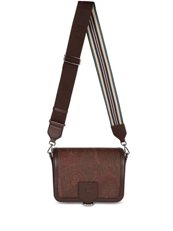Etro Bandana-print Crossbody Bag - Brown