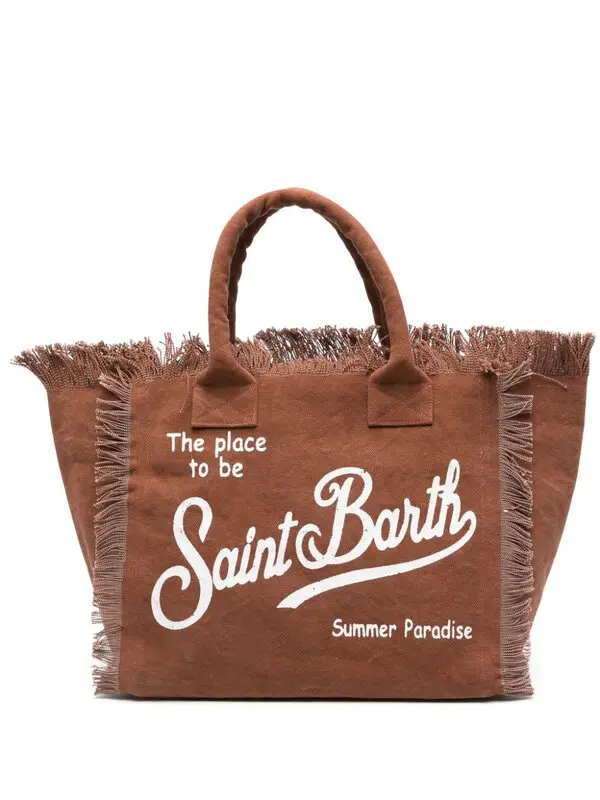 MC2 SAINT BARTH Logo-print Beach Bag